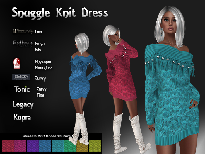 Second Life Marketplace Snuggle Knit Dress